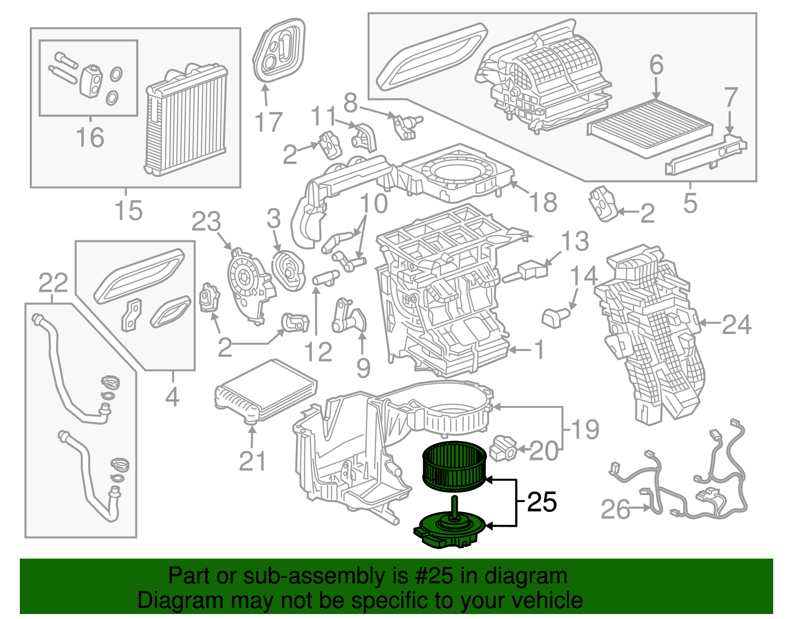 2017-2025 GM Blower Motor 85661326 GM | GMPartsDirect.com