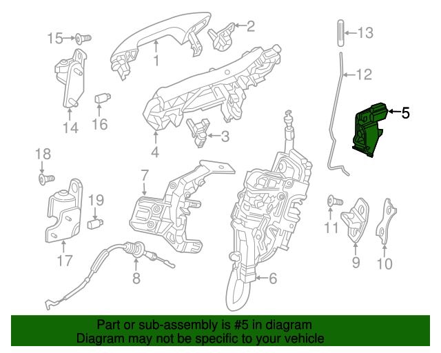 254-733-02-00 - Handle Base Bracket 2023 Mercedes-Benz GLC 300 ...