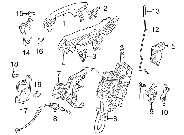 204-730-05-37 - Door Hinge 2010-2022 Mercedes-Benz | AutoNationParts.com