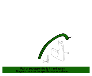 51772990172 - 2013-2015 BMW X1 Wheel Flare (51-77-2-990-172) | BMW of ...