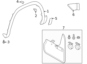 2020-2024 Volkswagen Wheel Opening Molding 3CM-853-718-9B9 | OEM Parts ...