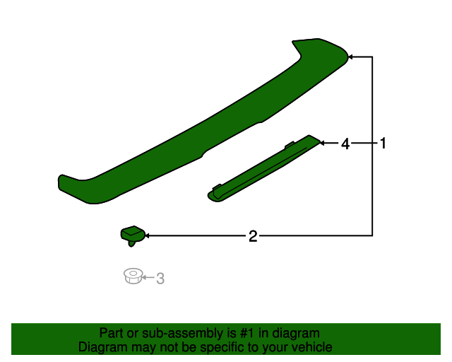 2009-2014 Subaru Impreza Spoiler Assembly 96061FG000NN | Subaru Parts ...