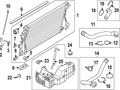 Radiator & Components for 2024 Ford F-250 Super Duty | OEM Parts Online