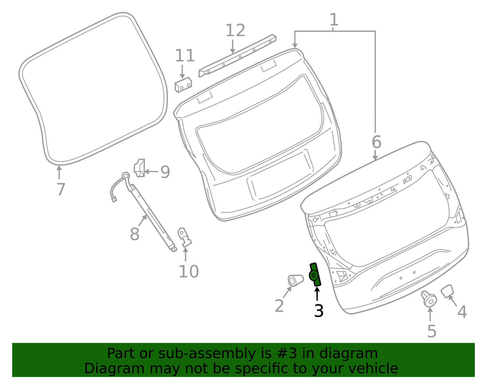 2015-2024 Nissan Murano Lift Gate Bracket 90528-5AA0A | Temecula Nissan ...