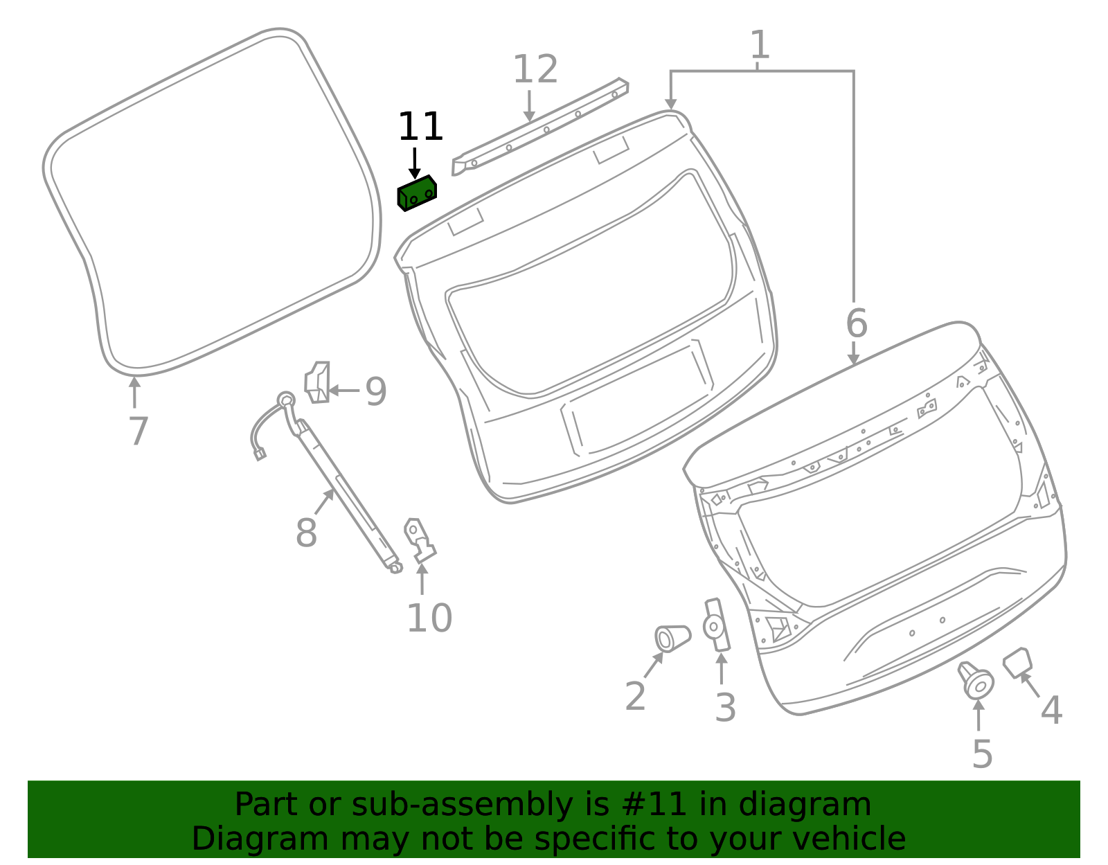 2008-2024 Nissan Lift-Gate Hinge 90401-7S000 | Bill Kay Nissan Parts