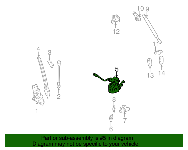 69110-08050 - Trunk Lock Actuator Motor 2003-2010 Toyota Sienna | Ed ...