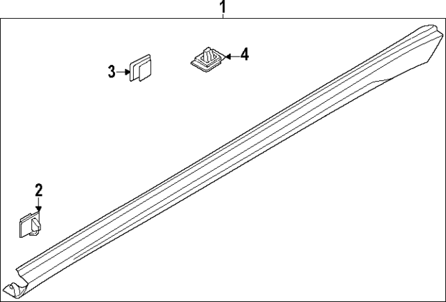 2021 Kia Seltos Rocker Molding 87751-Q5000 | TascaParts.com