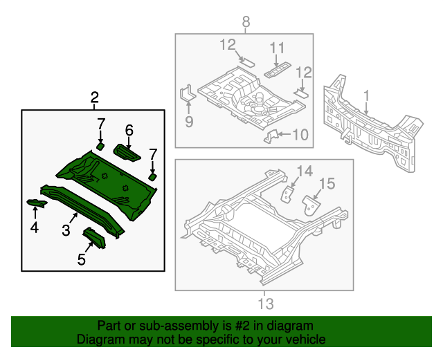 65510-2V010 - Floor Pan 2012-2017 Hyundai Veloster | AutoNationParts.com