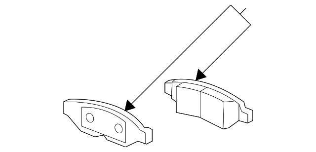 Rear Disc Brake Pad Set with Springs 42782666 | GM Parts Center