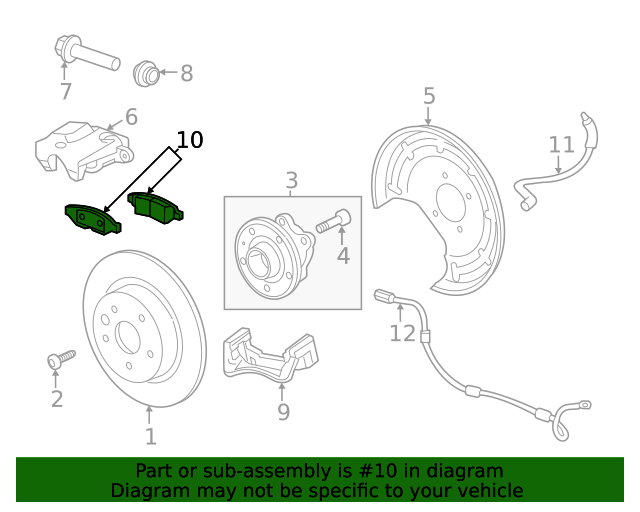 Rear Disc Brake Pad Set with Springs 42782666 | GM Parts Center