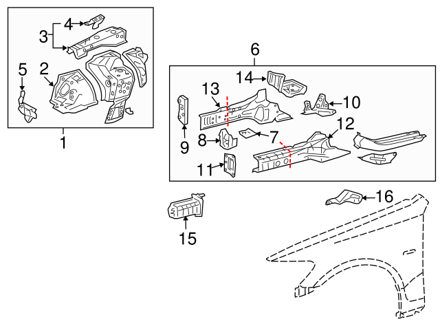 2006-2015 Lexus Torque Box 57197-30040 | OEM Parts Online