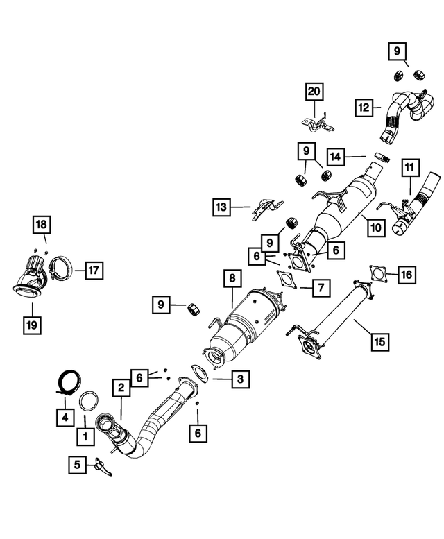 2013-2016 Ram 3500 Catalytic Converter 68288935AC | Mopar eStore
