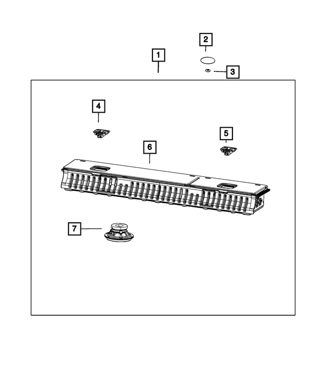 2019-2024 Ram Storage Bin 6UL76TX7AA | Mopar eStore