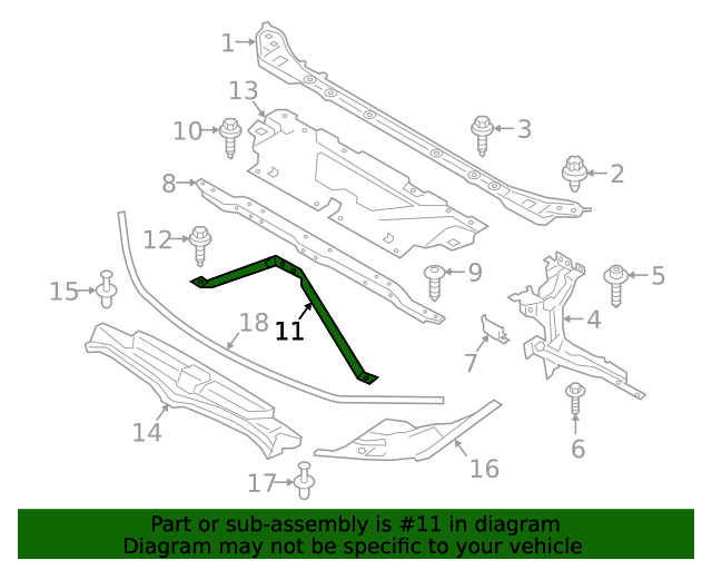 51-64-7-438-126 - V-support 2019-2024 BMW | AutoNation Parts