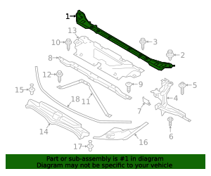 51-64-7-499-226 - 2019-2024 BMW - Upper Tie Bar | Buy BMW Parts Now