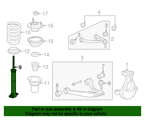 2014-2018 GM Premium Monotube Front Shock Absorber 23124592 ...