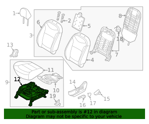 88500-E4030 - Seat Track 2015-2019 Kia Soul EV | Kia.Parts Store
