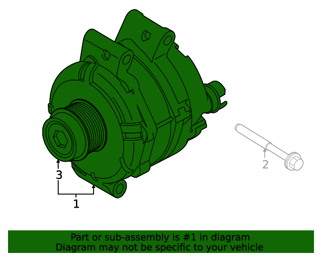 2021 Ford F-150 Alternator ml3z10346e | TascaParts.com