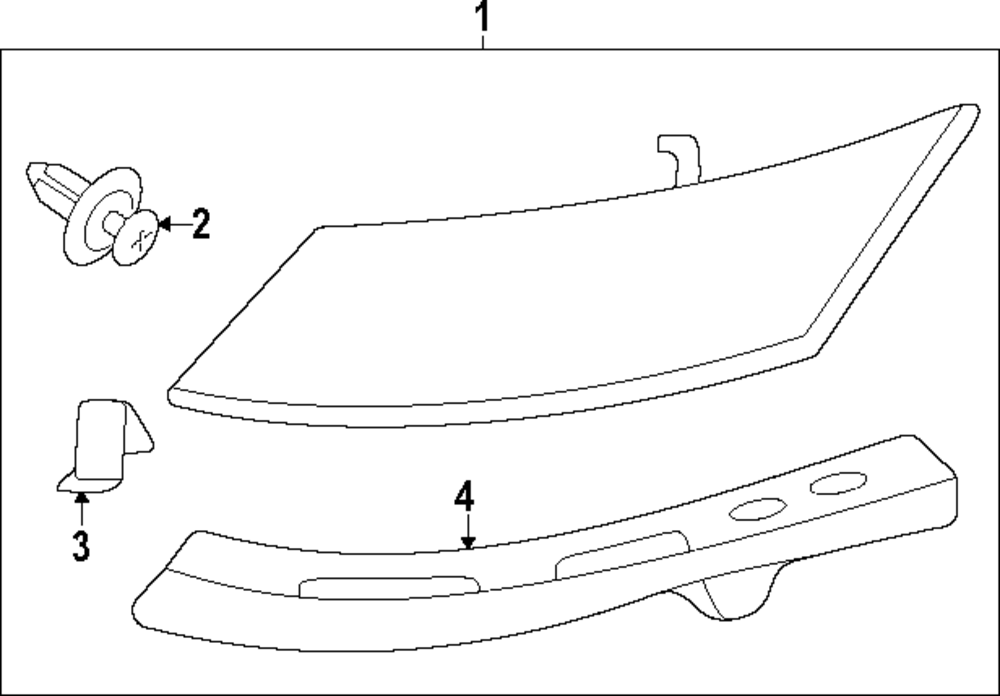 2022-2024 Toyota Corolla Cross Pillar Trim 60117-0A040 | Toyota Parts ...