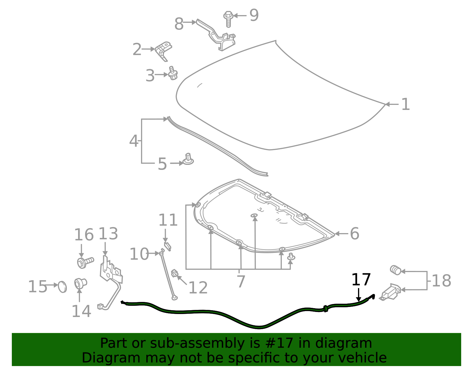 53630-0E090 - High-Quality Hood Release Cable for 2020-2024 Toyota ...