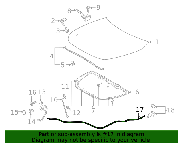 53630-0E090 - Release Cable - 2020-2021 Toyota Highlander | OEM Genuine ...