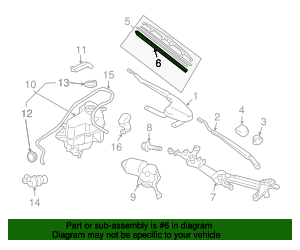 85214-46011 - Rubber - 2004-2016 | OEM Genuine Toyota Parts