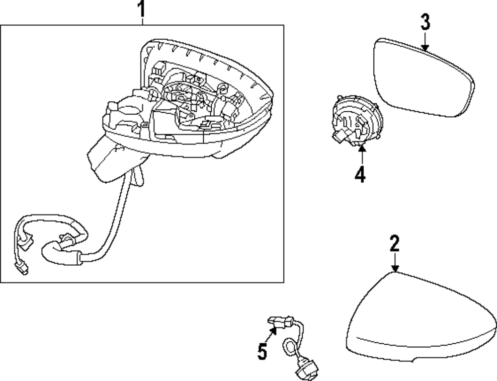2022-2024 Nissan Pathfinder Mirror Motor 96367-6TA1A | Nissan RVA