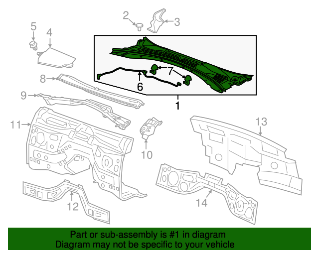 84154468 GM Air Inlet Grille Panel | GM Parts Store