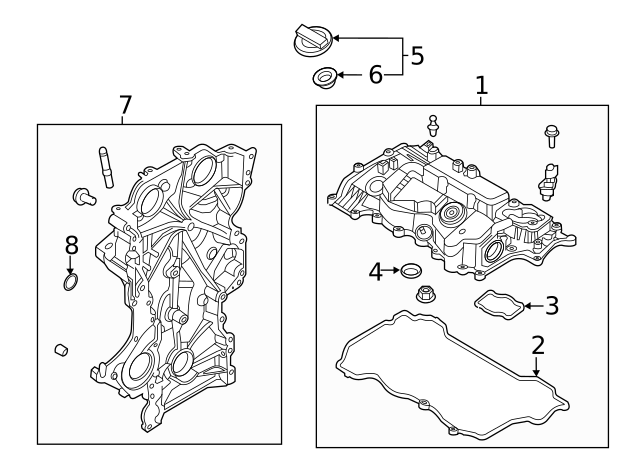 22410-2M800 - Valve Cover 2021-2024 Kia | Kia.Parts Store