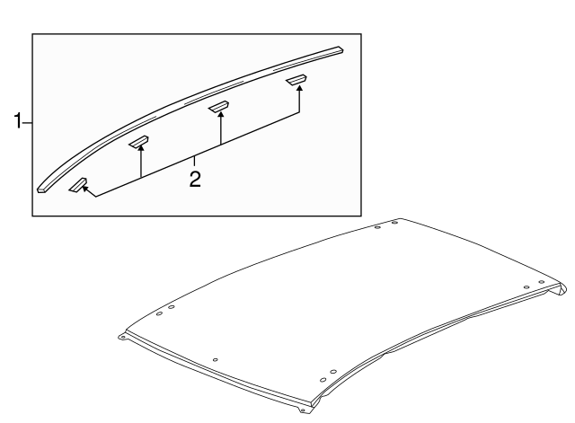 96320349 GM Roof Molding Clip | GM Parts Store