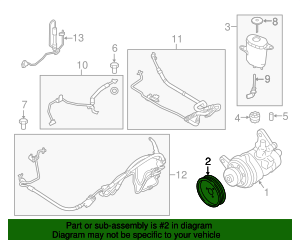 Genuine BMW 32-42-7-582-943 | Power Steering Pump Pulley | FREE ...