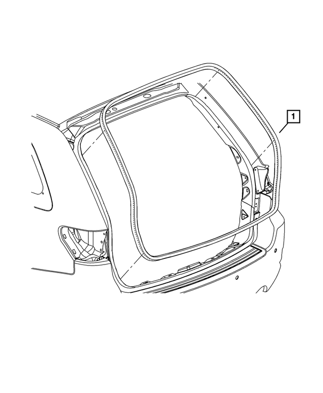 2011-2025 Dodge Durango Lift-Gate Opening Weatherstrip 55399175AF ...