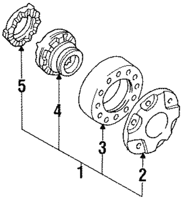 1987-1997 Isuzu Lock Hub Assembly 8971193620 | Isuzu Parts Center