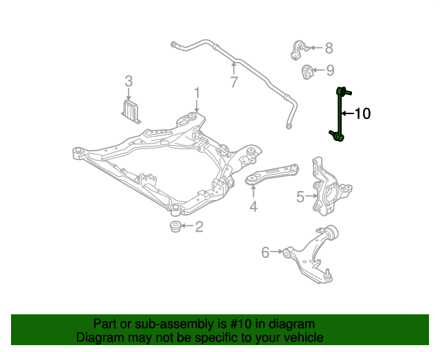 54668-CK000 - Stabilizer Link 2004-2009 Nissan Quest | Nissan Parts & Accessories Online