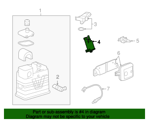 2014-2017 GM Fuel Tank Vent Pipe 12777878 GM | GMPartsDirect.com