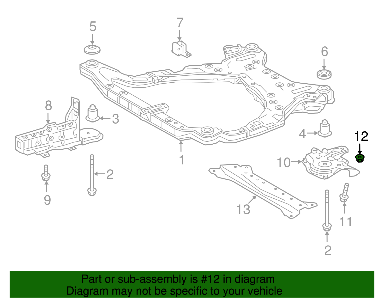 90178-A0048 - 2009-2024 Toyota - Engine Intake Manifold Nut | Conicelli ...