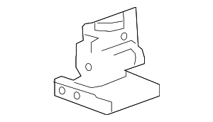 2015-2020 GM Passenger Side Assist Step Rear Bracket 22935839 GM ...