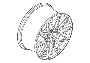 Genuine BMW 36-11-8-093-563 | 21" Style 818M Star Spoke Disc Wheel ...