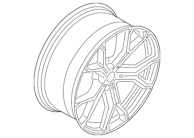 Genuine BMW 36-11-8-071-998 | 21" Style 741M Y-Spoke Light Alloy Wheel ...