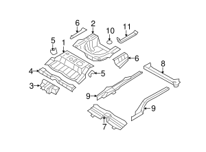 2009-2011 Hyundai Azera Side Panel 65541-3L000 | QuirkParts