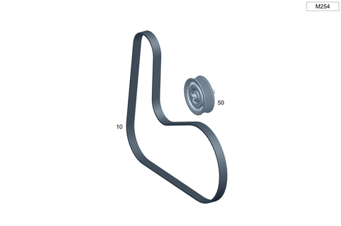 Belt, Belt Tensioner, Guide Pulley for 2024 Mercedes-Benz GLC300 ...