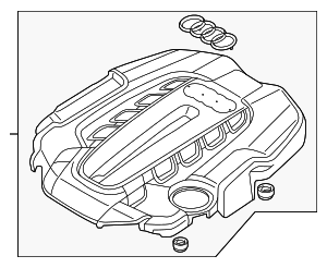 2015-2018 Audi S8 Engine Cover 079-103-925-BA | OEM Parts Online