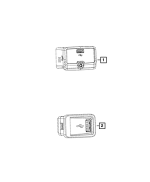 2014-2021 Ram Media Hub USB Port 5NX49JXWAA | Mopar eStore