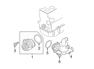 N-909-450-02 - Water Pump Assembly Mount Bolt 2007-2015 Audi | Audi OEM ...