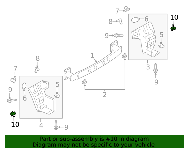 2019 Mazda 3 Side Bracket Grommet BCKA-50-0Z1 | TascaParts.com