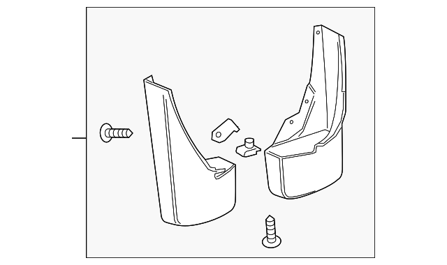 22894860 - Mud Flap Kit 2014-2019 GM | GM Parts Warehouse