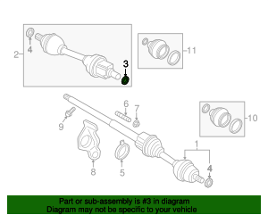 2015-2023 Volvo Axle Assembly Retainer - Driver's Side (LH) 30735856 ...