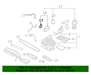 5Q0-129-646-A - Elbow O-Ring - 2015-2023 Volkswagen | VW Direct Auto Parts