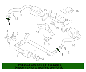 2013-2024 Porsche Muffler Gasket 982-251-263 | OEM Parts Online