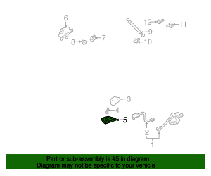 Genuine Toyota Striker Cover part# 69415-47010 for 2004-2009 Toyota ...